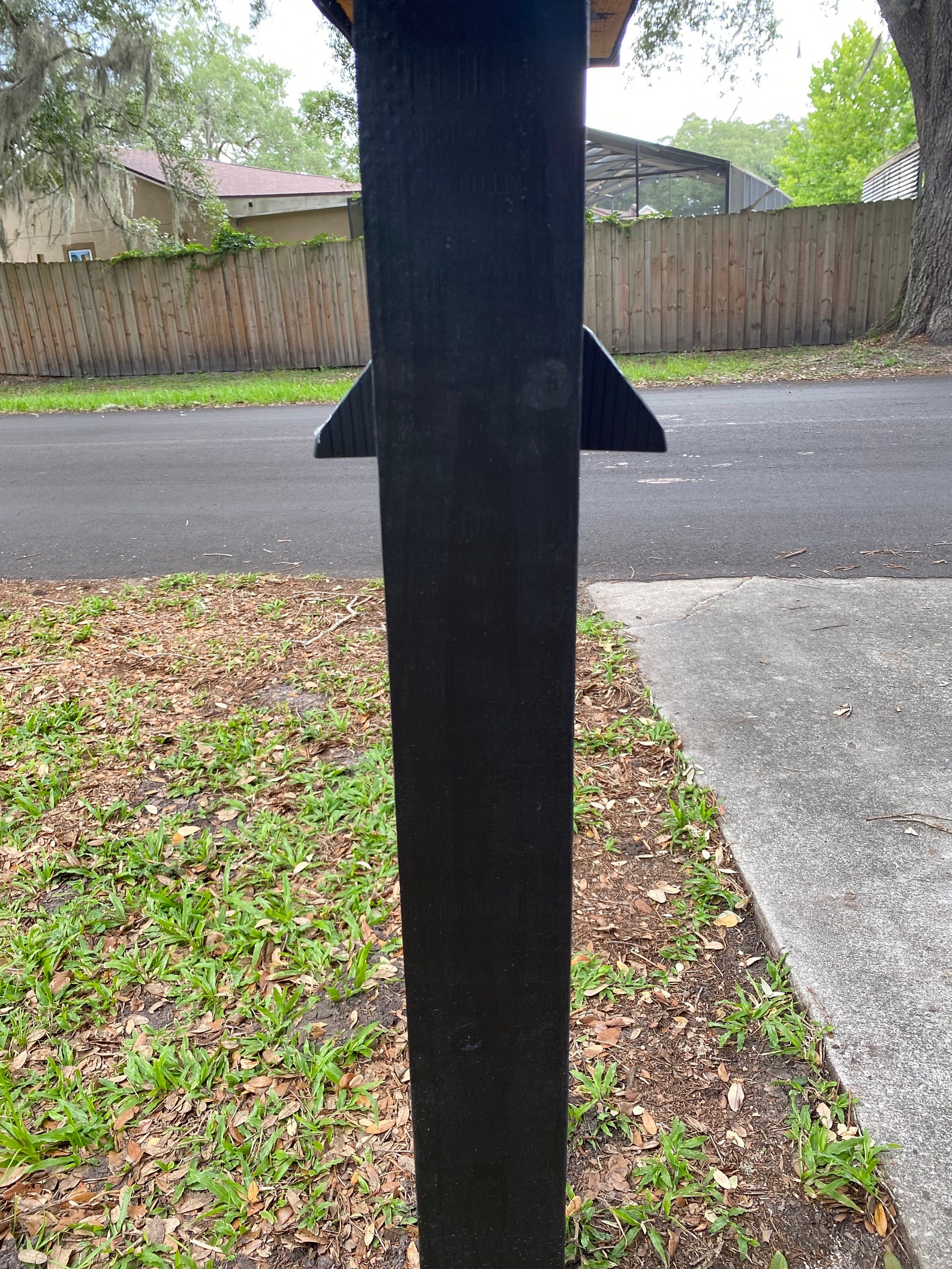Modern Mailbox Stand Wooden With Solar Light - Etsy