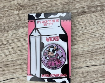 Wicked Cow - Glinda Inspired Pin Badge - Etsy