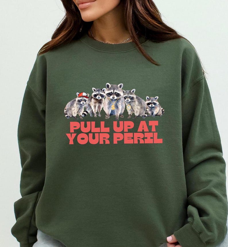 Raccoon Shirt Racoon Shirt Weirdcore Shirt Feral Girl Summer Sweatshirt ...