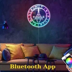 Bill Cipher Chroma Shape Light LED Sign, Video Game Room Home Theater ...