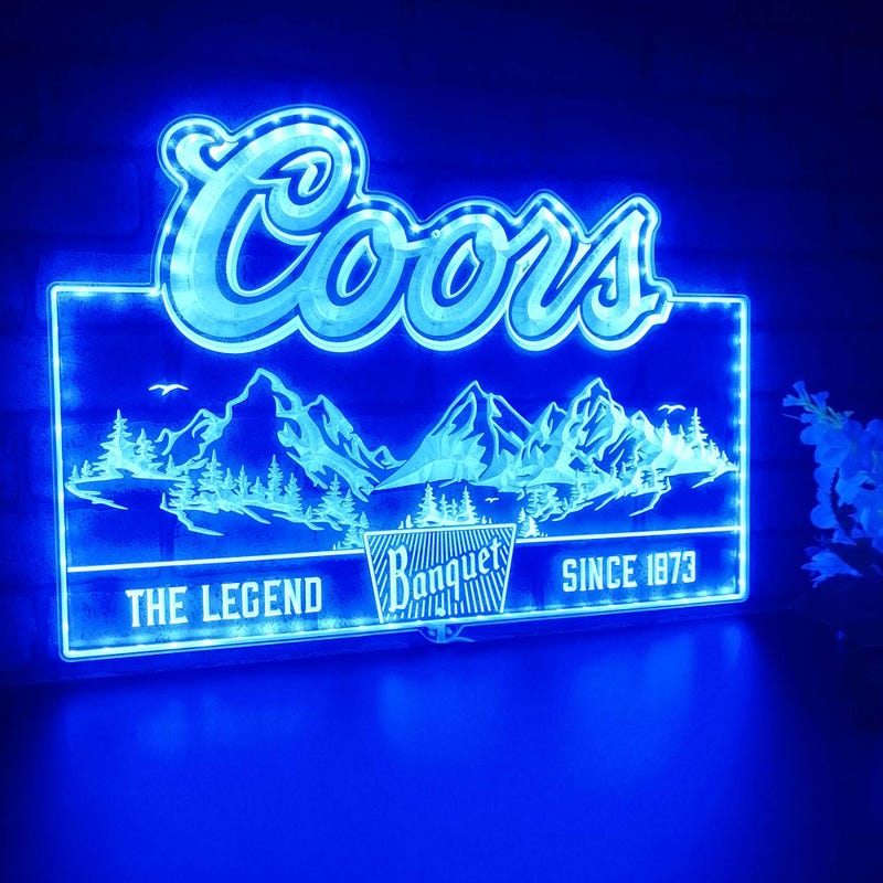 Coors Light Neon Sign - Etsy
