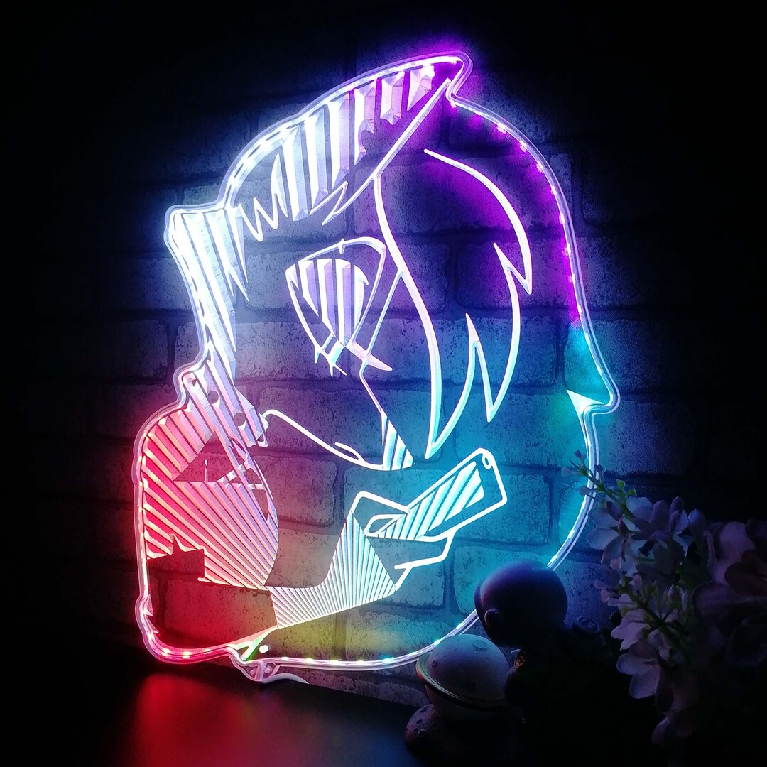 Loona Chroma Shape Light Sign, Video Game Room Night Light, Neon Colors ...