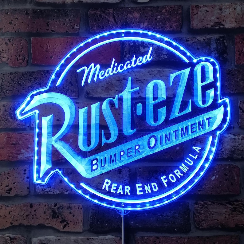 Rust-eze Car Chroma Shape Light Sign, Kids Night Light, Neon Colors ...