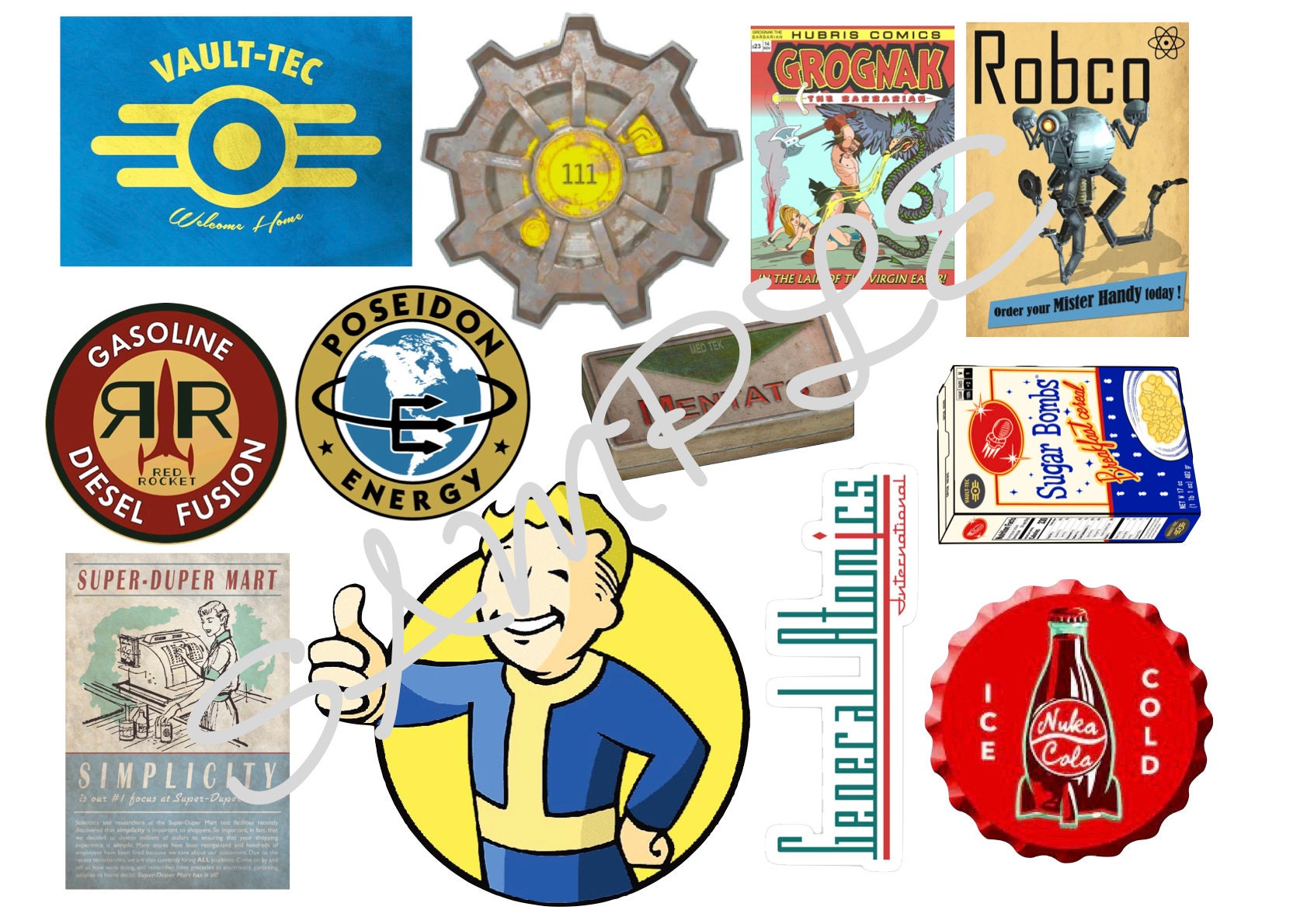 Fallout Themed Edible Icing Sheet A4 Cake Toppers - Etsy