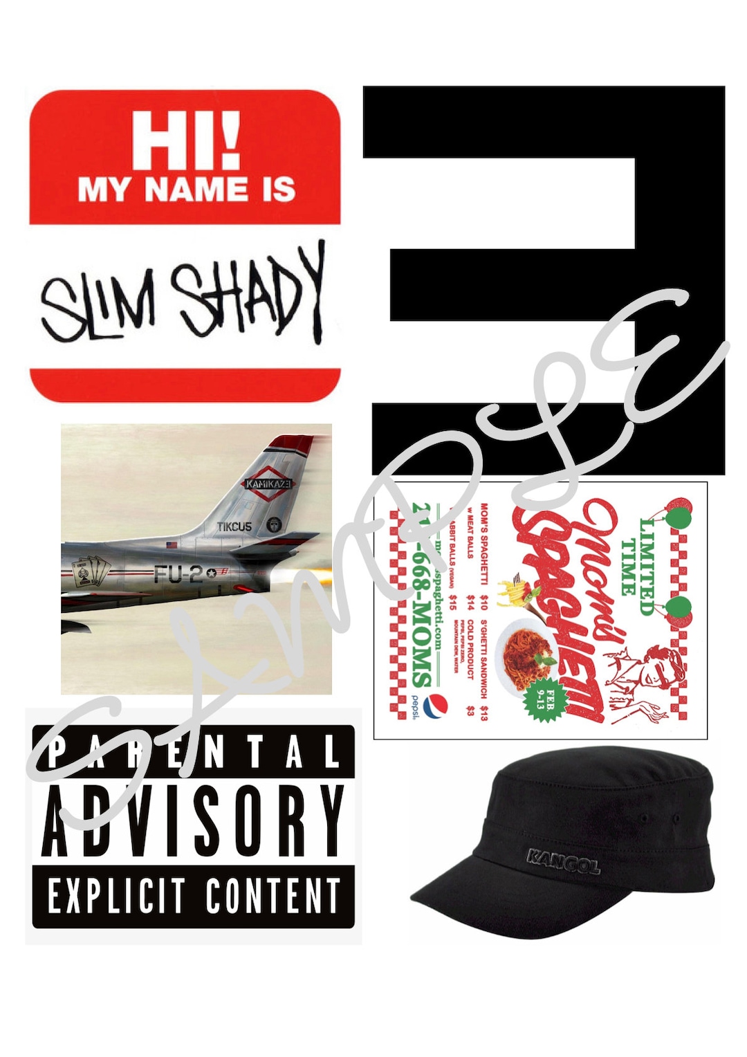 Eminem Themed Edible Icing Sheet A4 X2 Cake Topper - Etsy