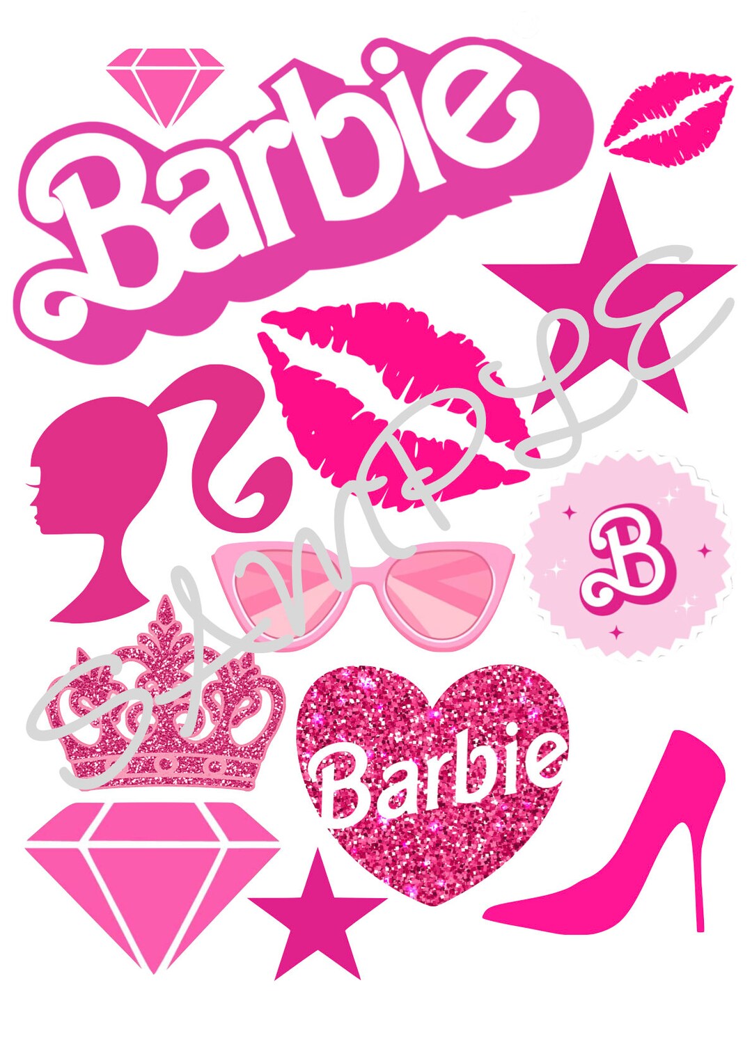 Barbie Themed Edible Icing Sheet A4 Cake Topper - Etsy UK