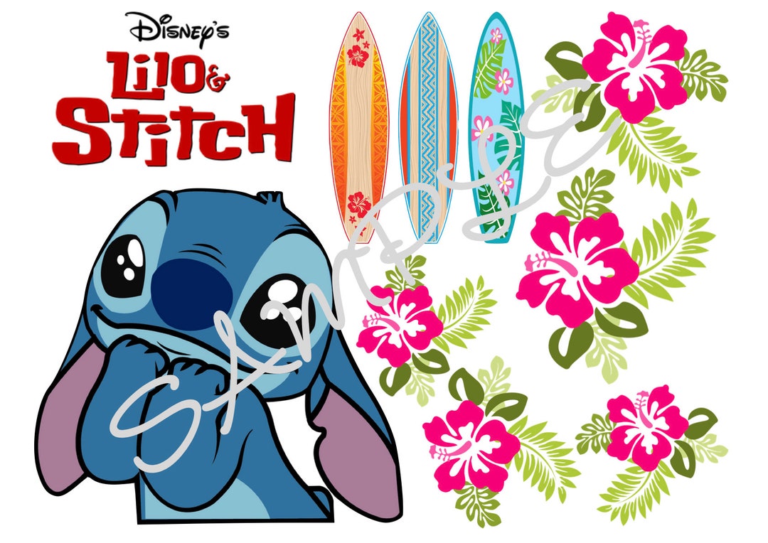 Disney Stitch Edible Icing Sheet A4 Cake Toppers - Etsy