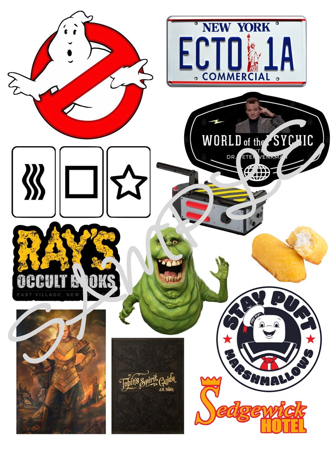 Ghostbusters Themed Edible Icing Sheet A4 Cake Toppers - Etsy