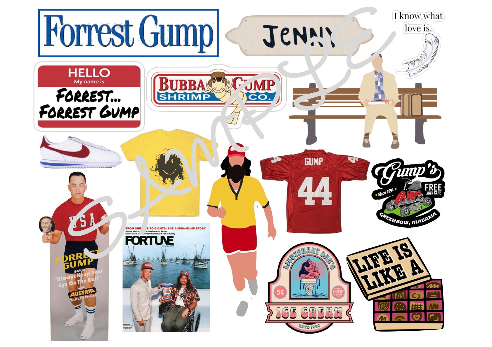 Forrest Gump Edible Icing Sheet A4 Cake Toppers - Etsy UK