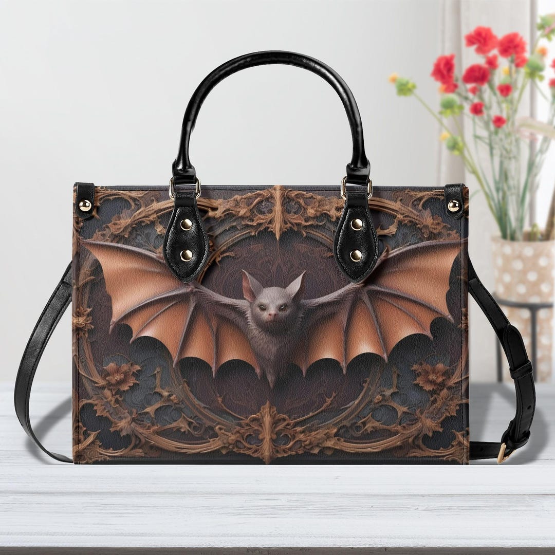 Vampire Bat Wings Bag Vegan Leather Cute Handbags Shoulder Bag, Small ...