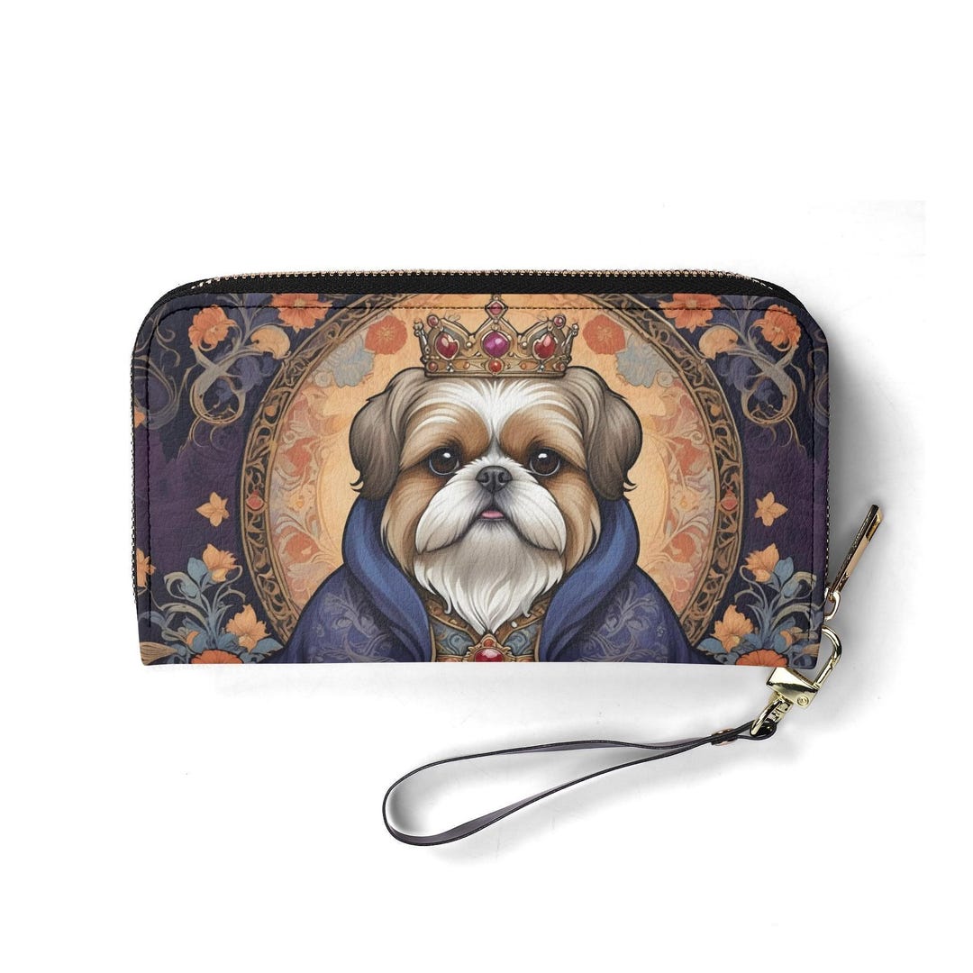 Shih Tzu Dog Wallet Vegan Leather Cute Wallet Women Wallet Cute Multi ...