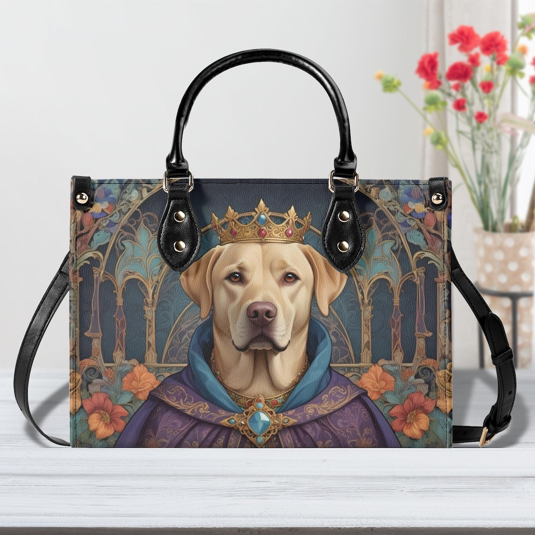 Labrador Retriever Dog Art Bag Women's Handbag High-quality PU Leather ...