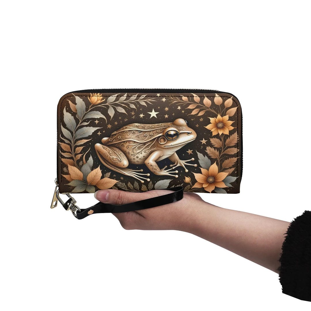 Witch Wallet Frog Wallet Vegan Leather Cute Wallet Vegan Leather Wallet ...