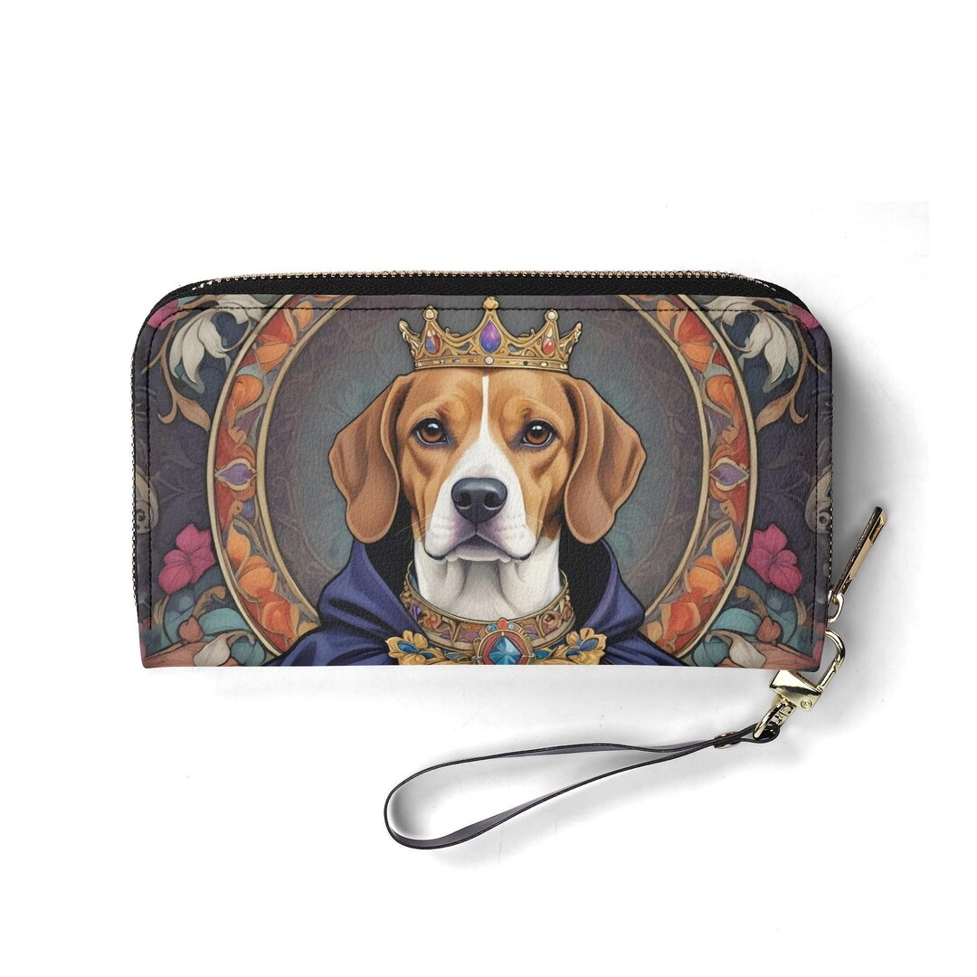 Beagle Wallet Vegan Leather Cute Wallet Women Wallet Cute Multi Pocket ...
