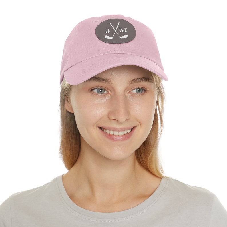 Custom Women's Golf Cap: Monogrammed Leather Patch Gift - Etsy
