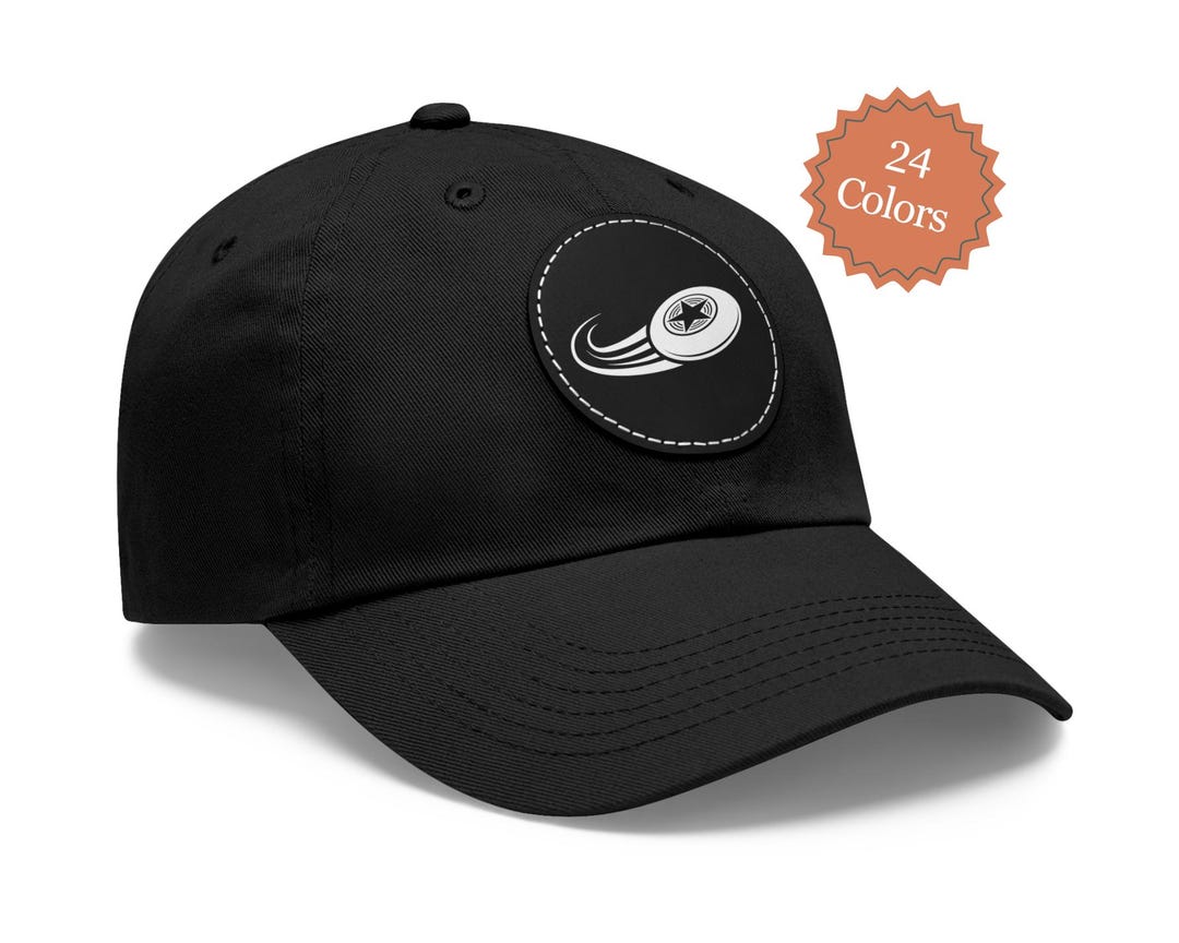 Disc Golf Hat With Leather Patch, Disc Golf Gift for Men, Him ...