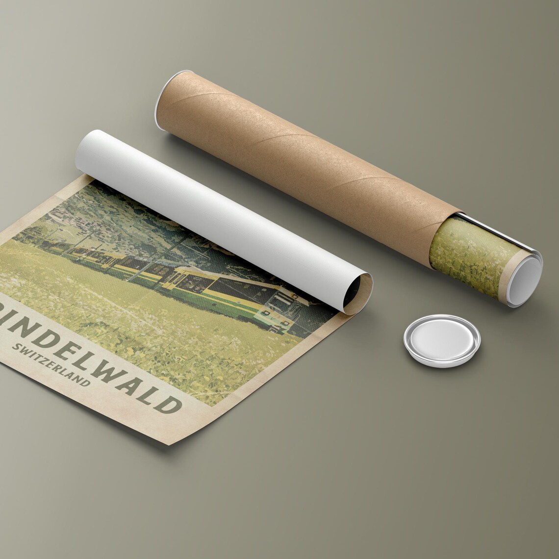 Grindelwald Travel Poster | Grindelwald Wall Art | Retro Travel Print ...