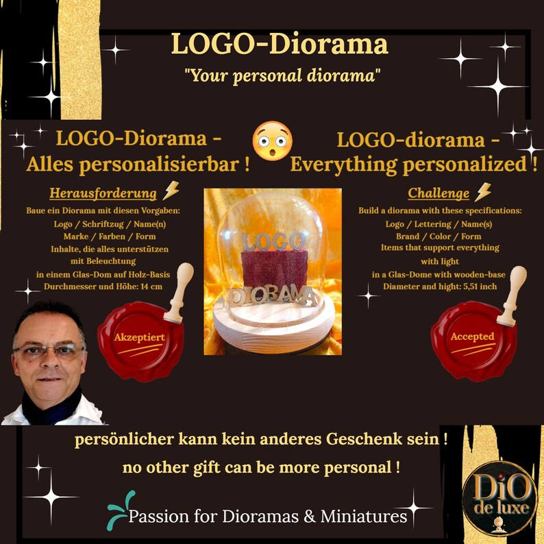 Customizable Logo Diorama With Lighting and Personal Touch - a Truly ...