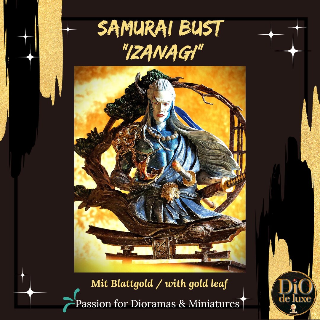 Japanese Samurai Bust “tradition Meets Future”–far Eastern Art in ...