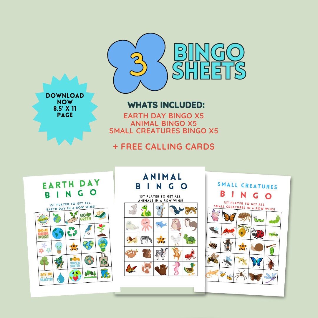 Bingo Bundle: Fun Activities for Kids, Teachers, & Family Game Night - Etsy