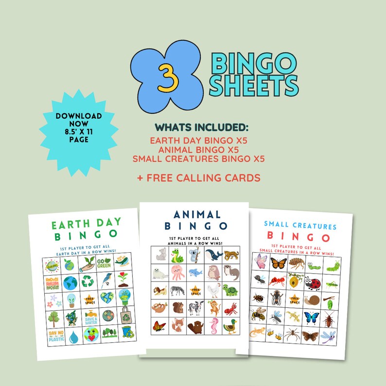 Bingo Bundle: Fun Activities for Kids, Teachers, & Family Game Night - Etsy