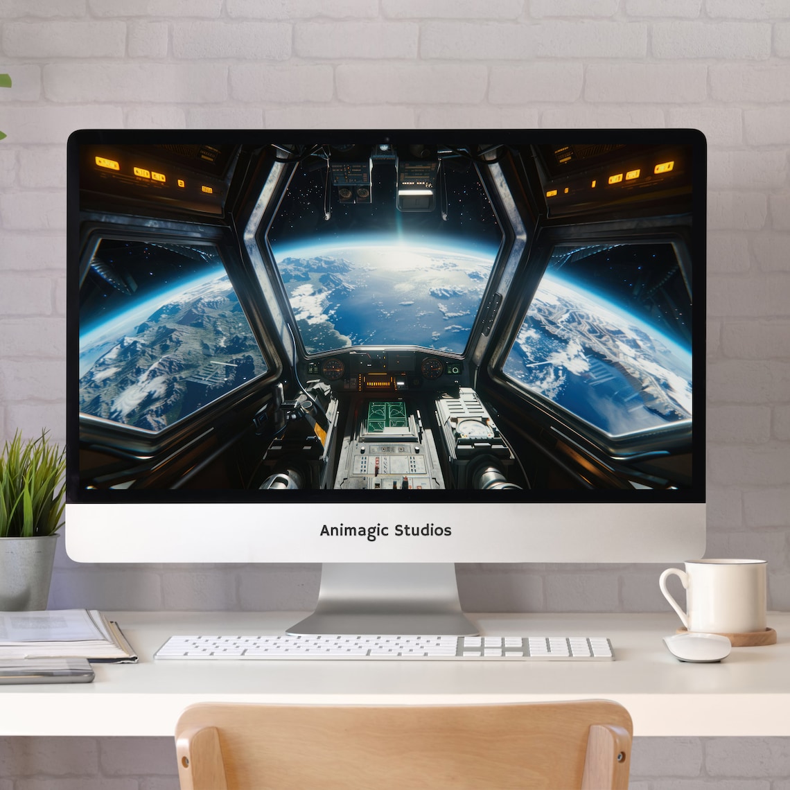 Spaceship Cockpit Desktop Wallpaper 8K Background 4K Wallpaper HD ...