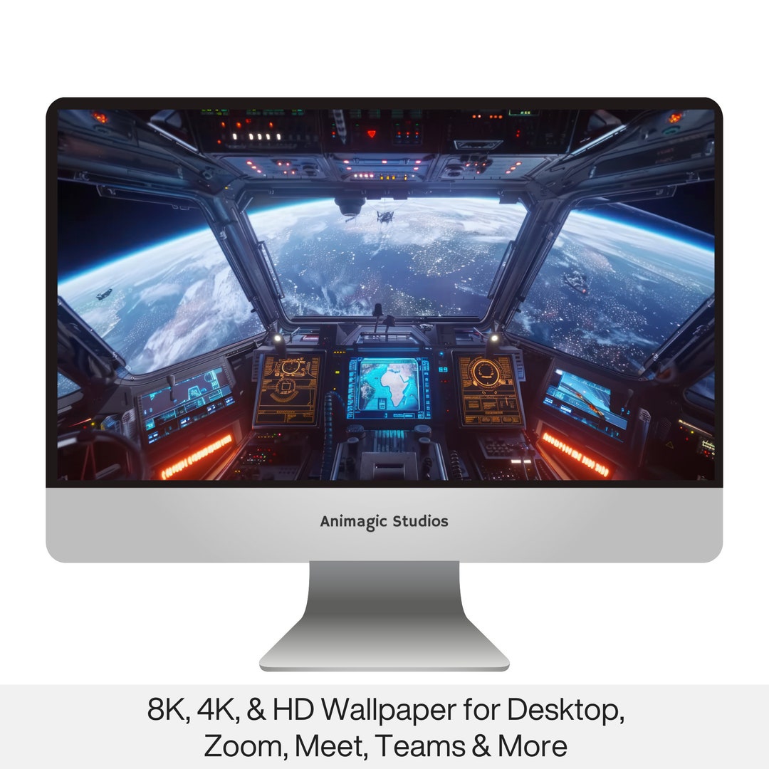 Spaceship Cockpit Desktop Wallpaper 8K Background 4K Wallpaper HD ...