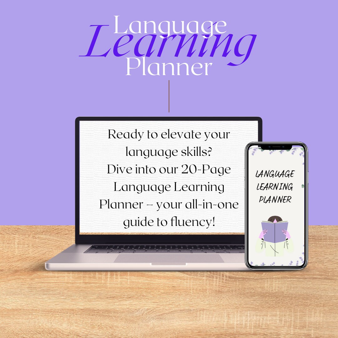 Printable Language Learner Planner Organize Your Language Learning ...