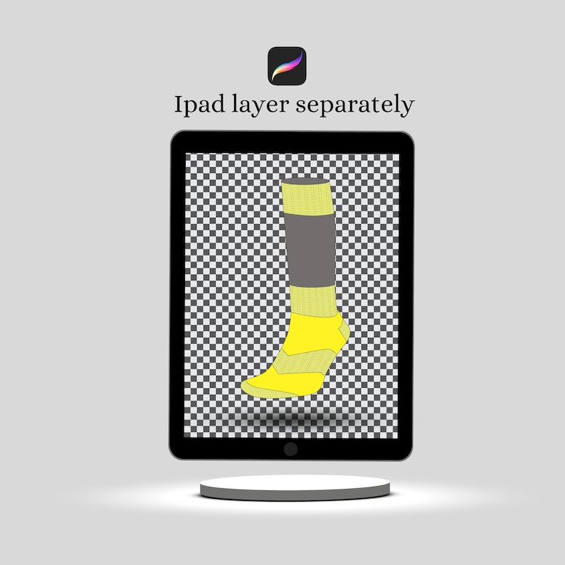 Sock Tech Pack Template Socks Tech Drawing Vector Socks Procreate Socks ...