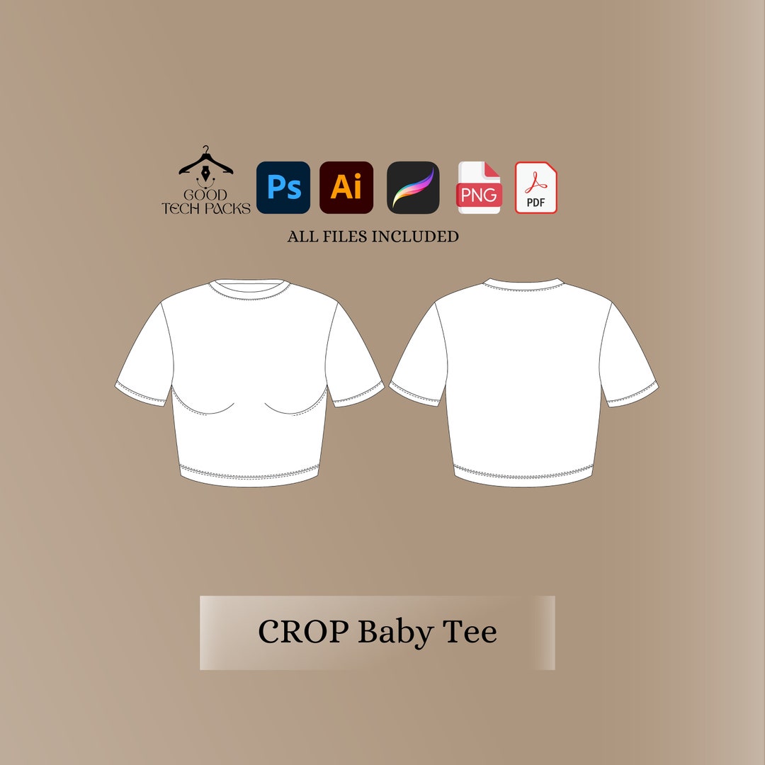 Crop Toptech Pack: Good Vector Template. Digital Download - Etsy