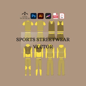 Tech Pack Streetwear Tech Pack Template Drawing Sport Clothing Tech ...