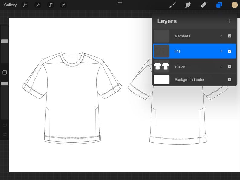 T Shirt Tech Pack Streetwear Tech Pack Template Drawing Clothing Tech ...