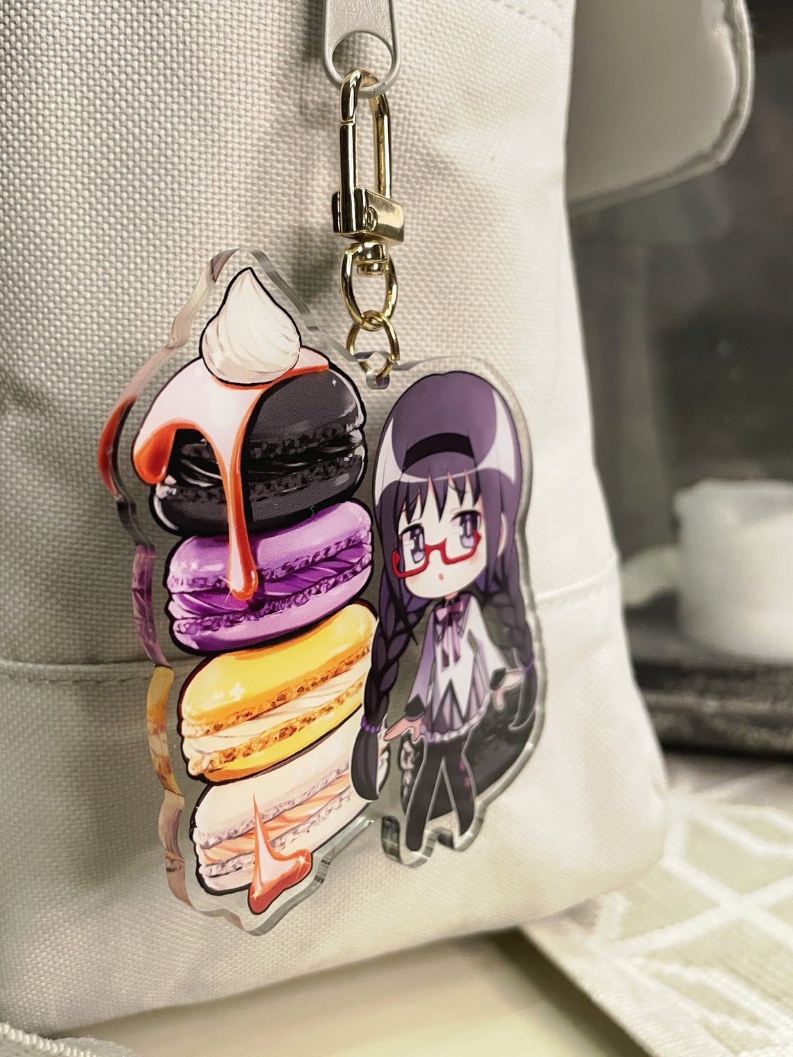 Homura moe Madoka Magica / Keychain - Etsy