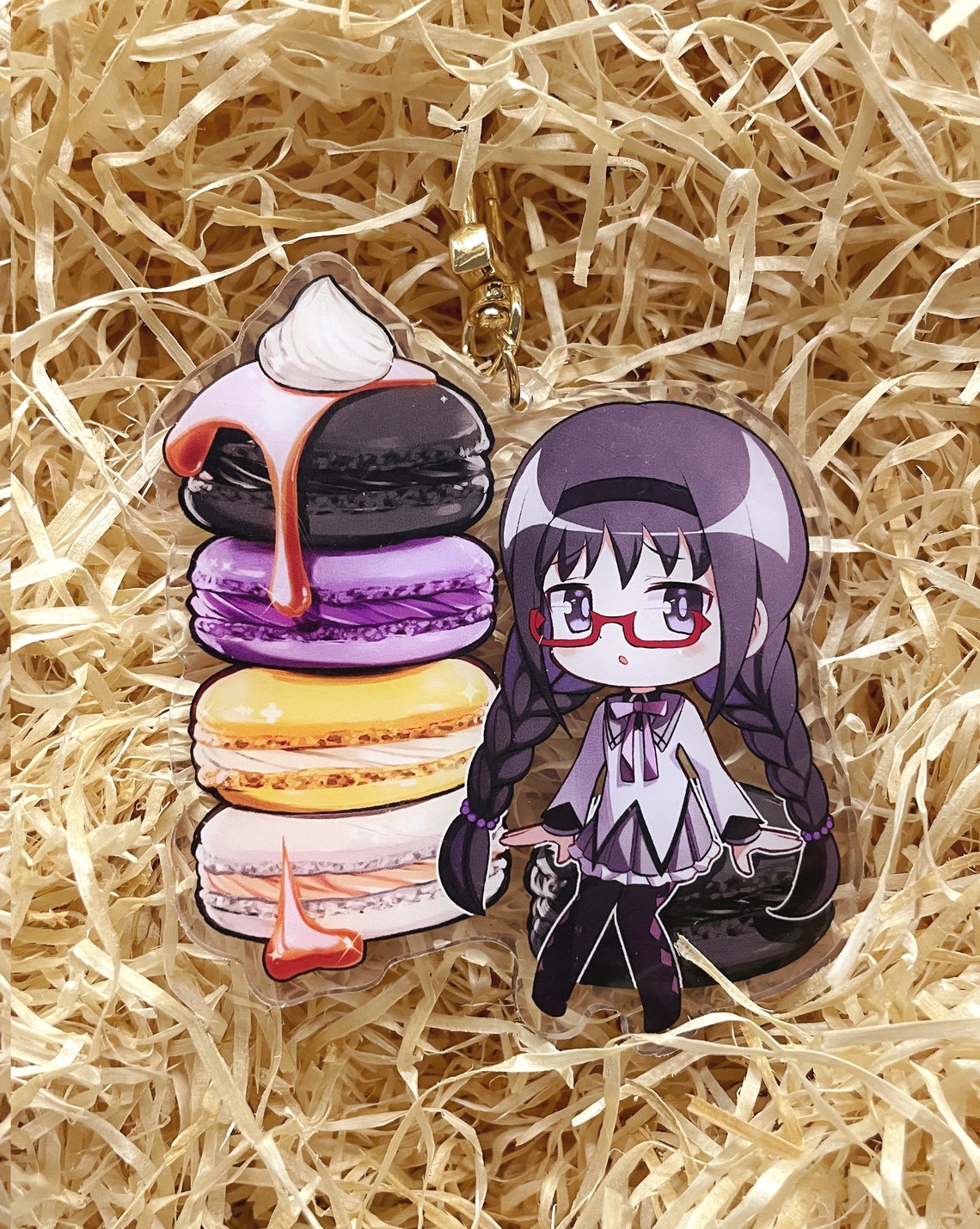 Homura moe Madoka Magica / Keychain - Etsy