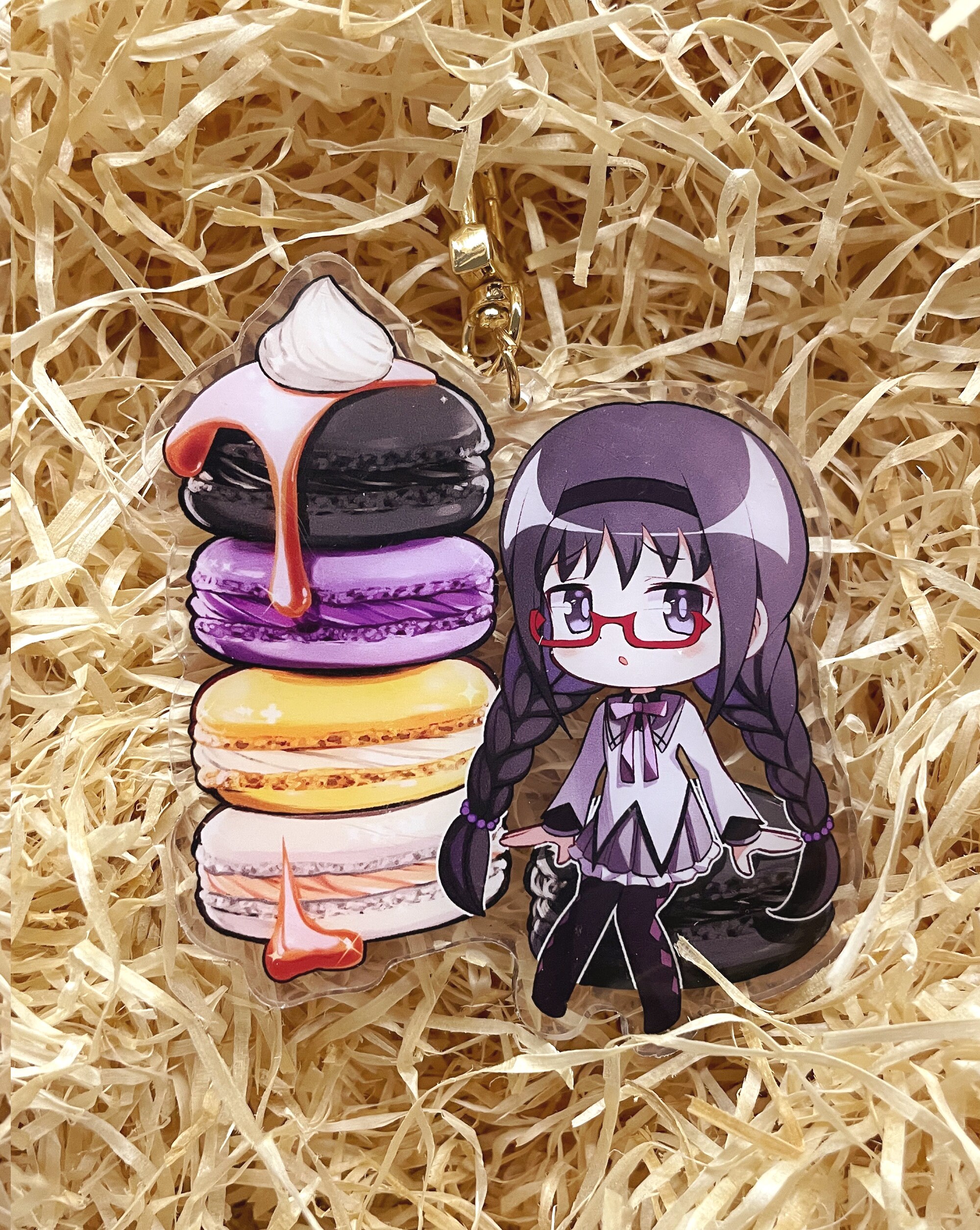 Homura (moe) - Madoka Magica / Keychain - Etsy