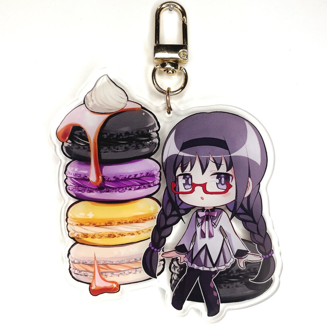 Homura moe Madoka Magica / Keychain - Etsy
