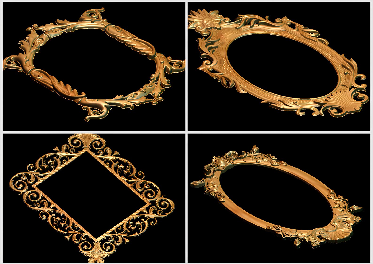 200+PCS ,3D STL Files of Mirror Frames, Picture Frames, Digital File ...