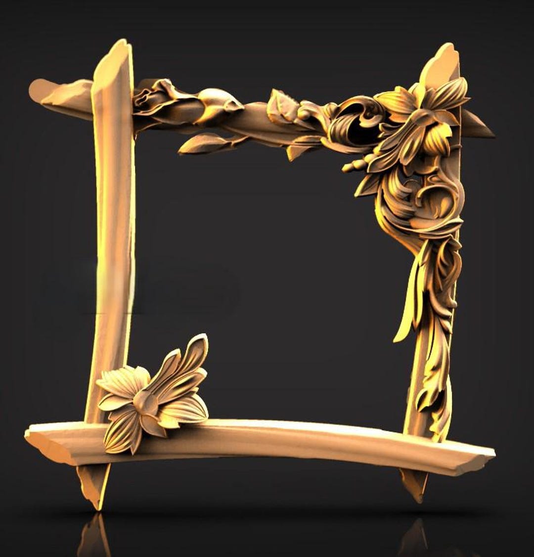 1 PCS ,3D STL File of Mirror Frame, Picture Frame, Digital File for 3D ...