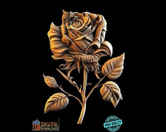 Flowers,rose, 3D STL Model, CNC Router Engraver, Artcam, Aspire, CNC ...