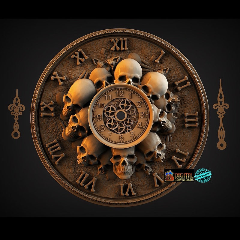 Wall Clock Wood Stl - Etsy