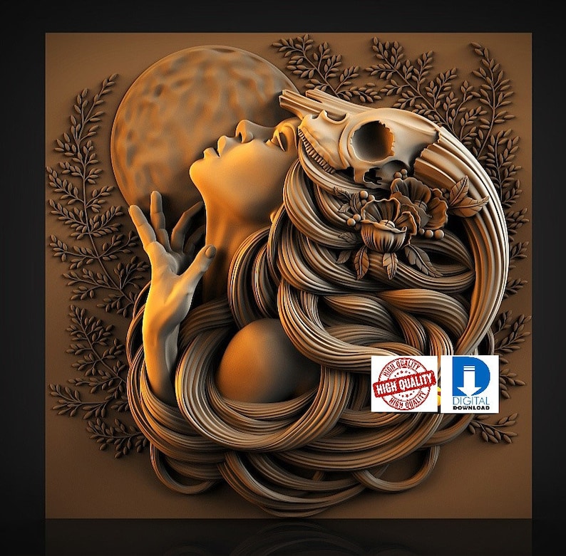 3D STL Models, CNC , Artcam, CNC Files, Wood, Art, Wall Decor, High Quality , Digital,relief ...