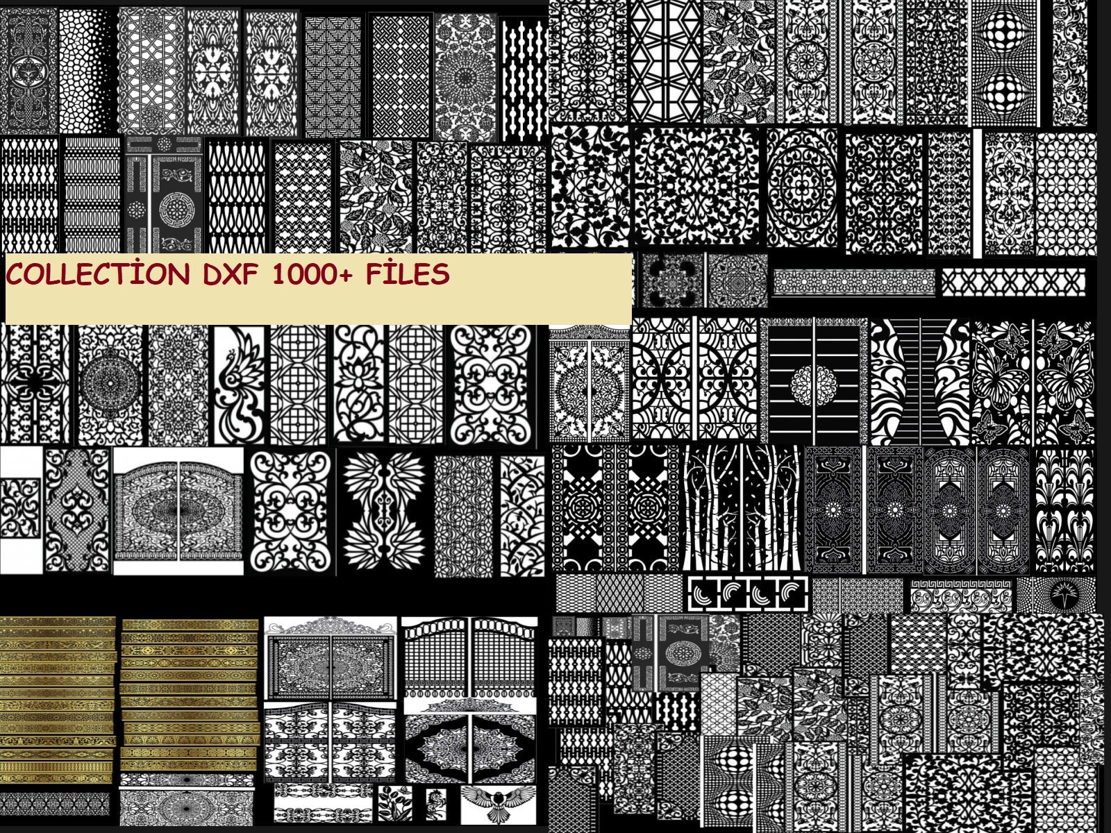 Collection 1000+ Cs Geometric Patterns Panel Templates Dxf Files ...