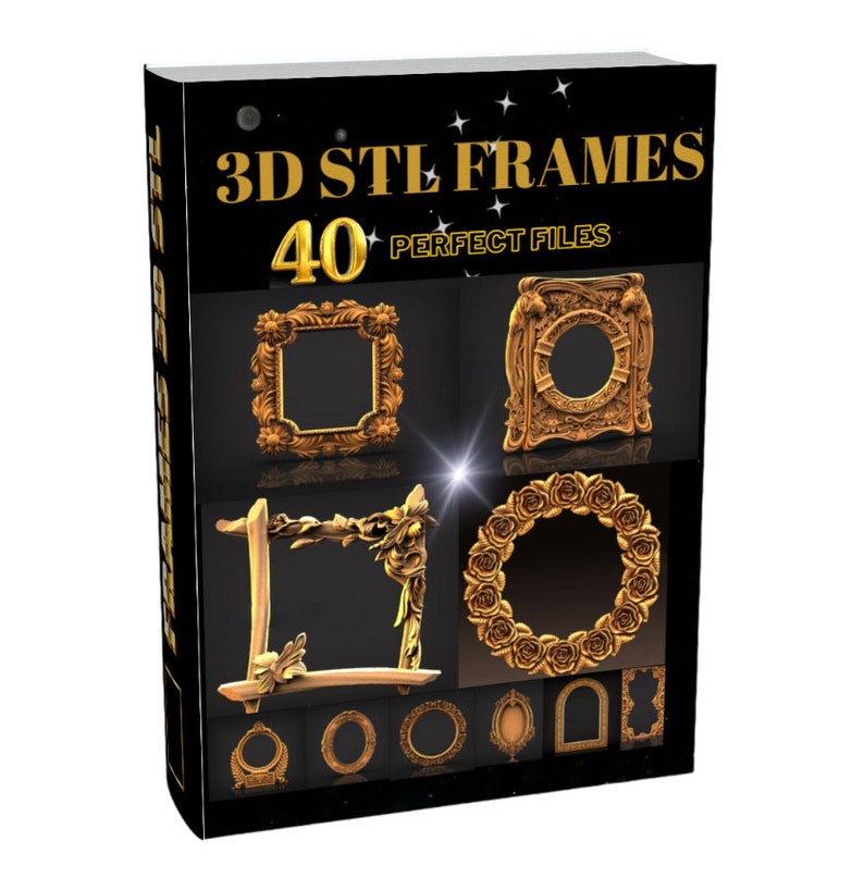 40+PCS ,3D STL Files of Mirror Frames, Picture Frames, Digital File for ...