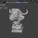 Buffalo Bust Sculpture ,3D Model STL File,cnc Router Engraver,artcam ...