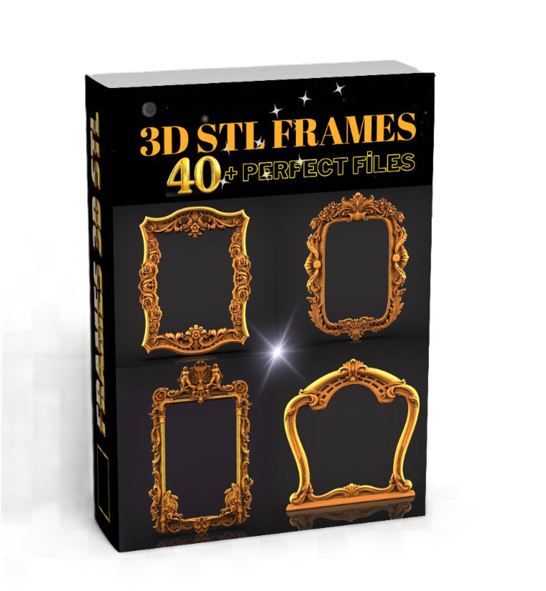 40+PCS ,3D STL Files of Mirror Frames, Picture Frames, Digital File for ...