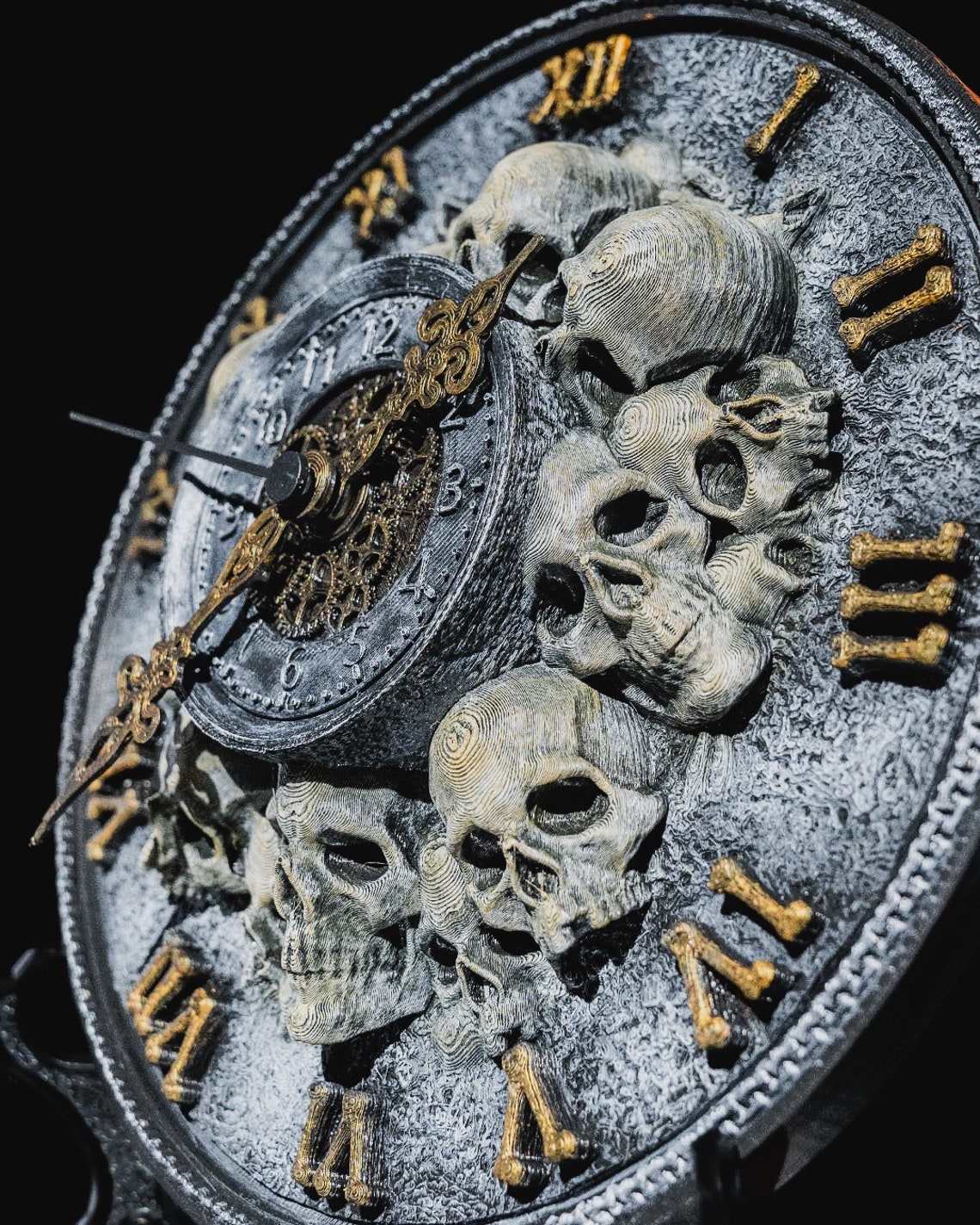 Skull Clock ,3D Model STL File,cnc Router Engraver,artcam,cnc Files ...