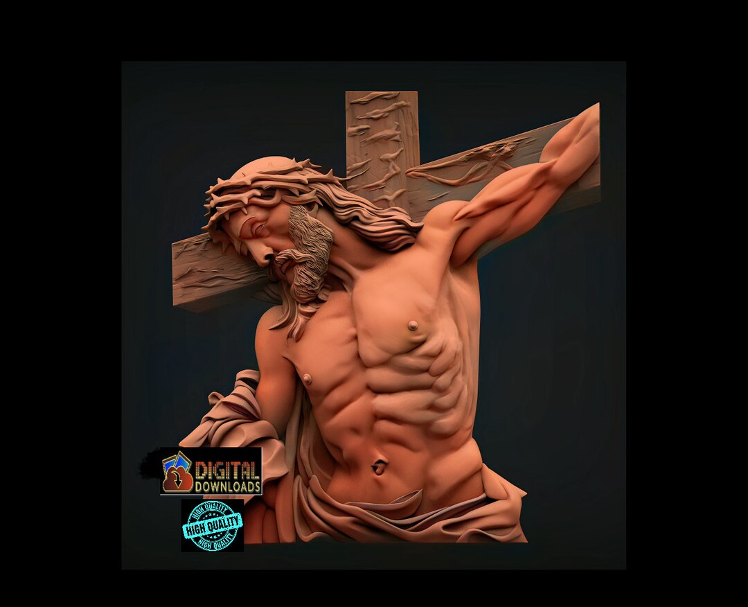 Jesus, 3D Model STL File,cnc Router Engraver,artcam,cnc Files,wood,wall ...