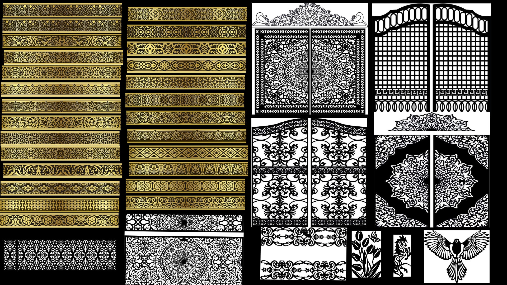 Collection 1000+ Cs Geometric Patterns Panel Templates Dxf Files ...