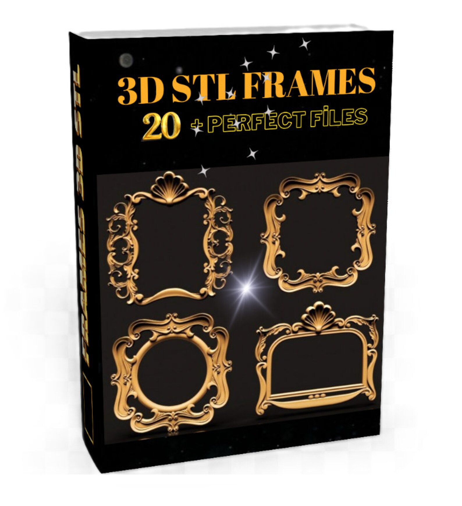 20 PCS ,3D STL Files of Mirror Frames, Picture Frames, Digital File for ...