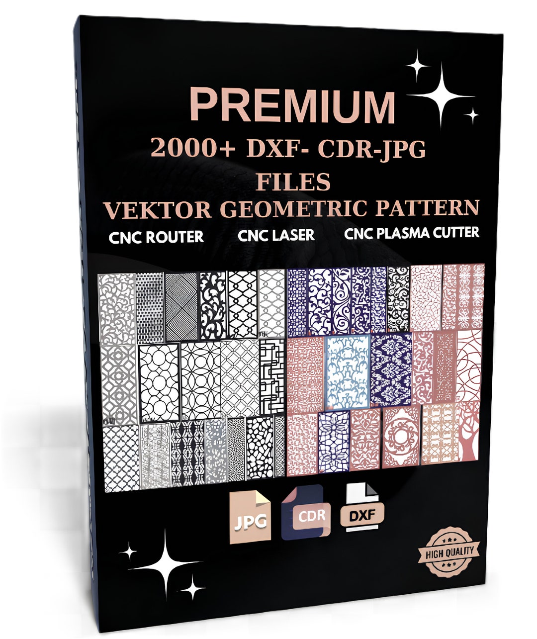 2000+PCS Laser Cut Vector Templates, Decorative Cutting Templates, DXF ...